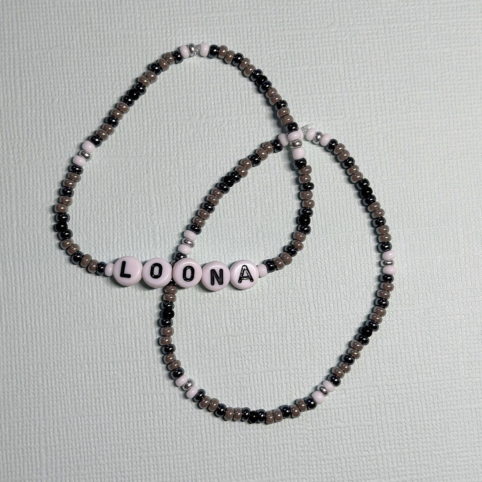 Loona Helluva Boss Elastic Word Bracelet Seed Beads Gifts for Nerds ...