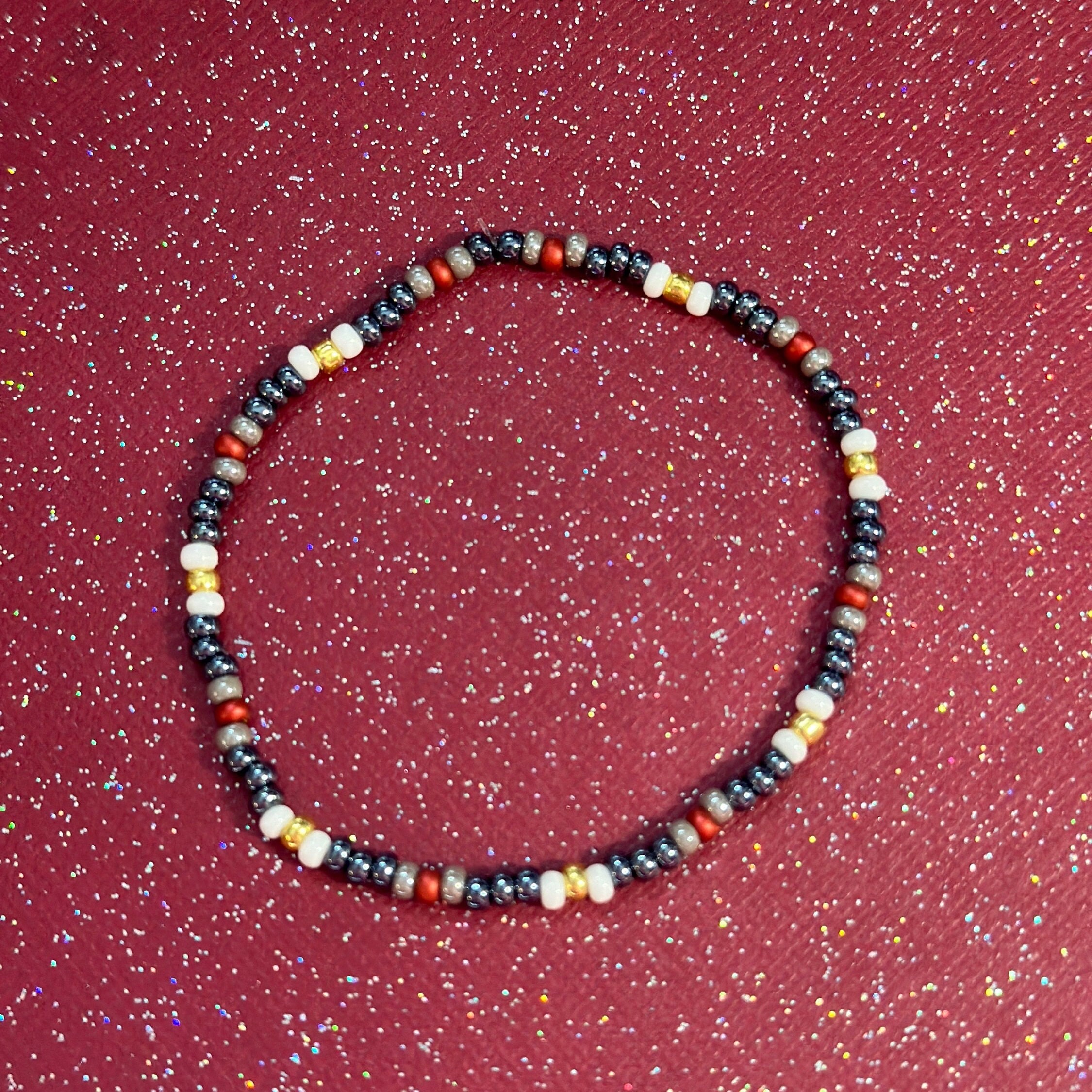 Stolas Helluva Boss Elastic Word Bracelet Seed Beads Nerdy Gift Theater ...