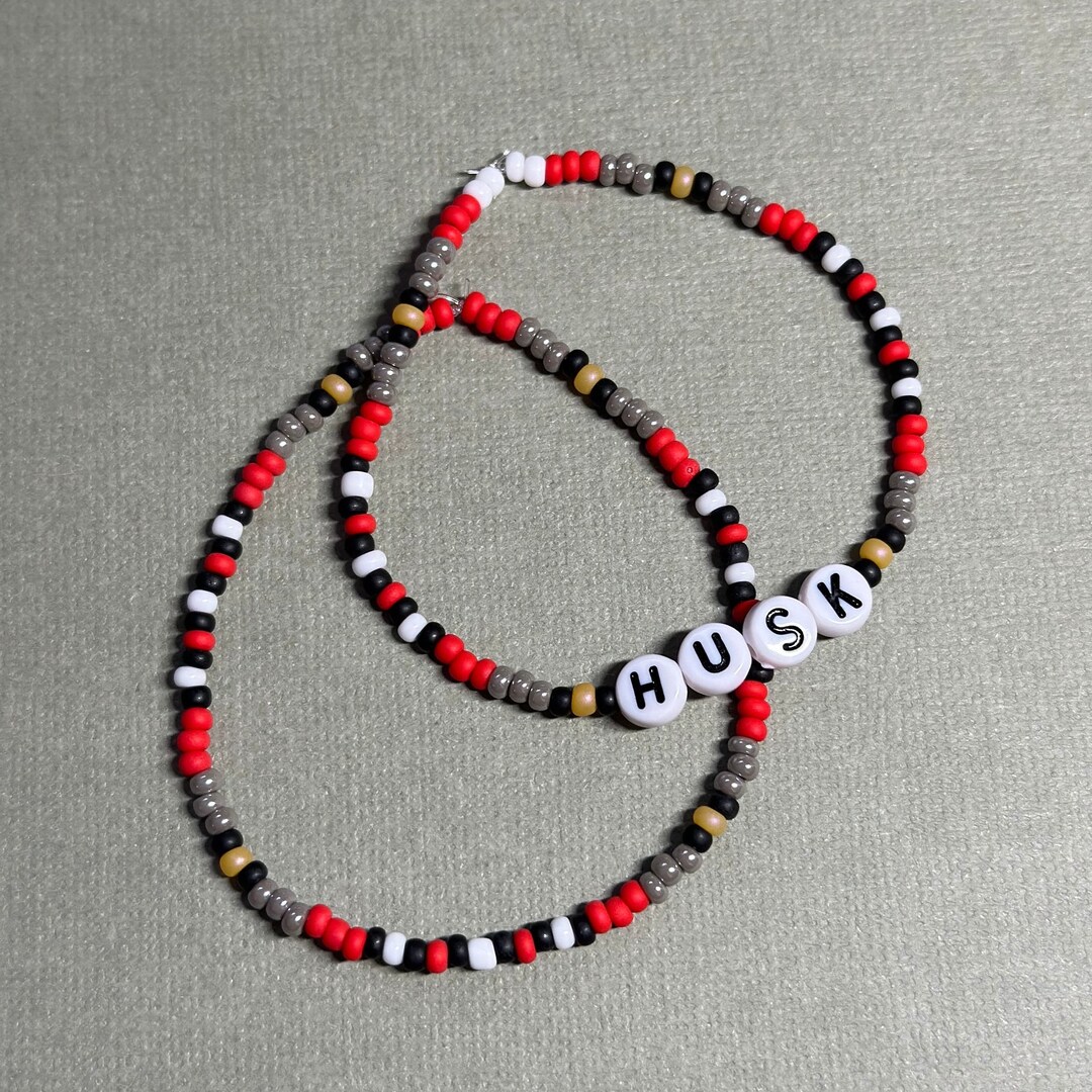 Husk Hazbin Hotel Elastic Word Bracelet Seed Beads Nerdy Gift Theater ...