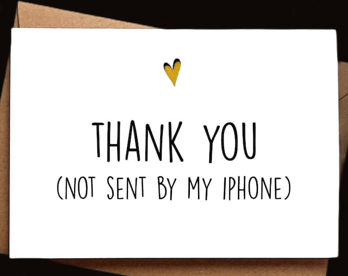 Funny Thank You Card - Etsy