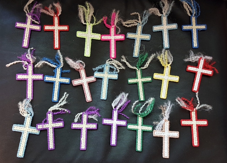 Cross Bookmark Pattern From Plastic Canvas - Downloadable - Etsy