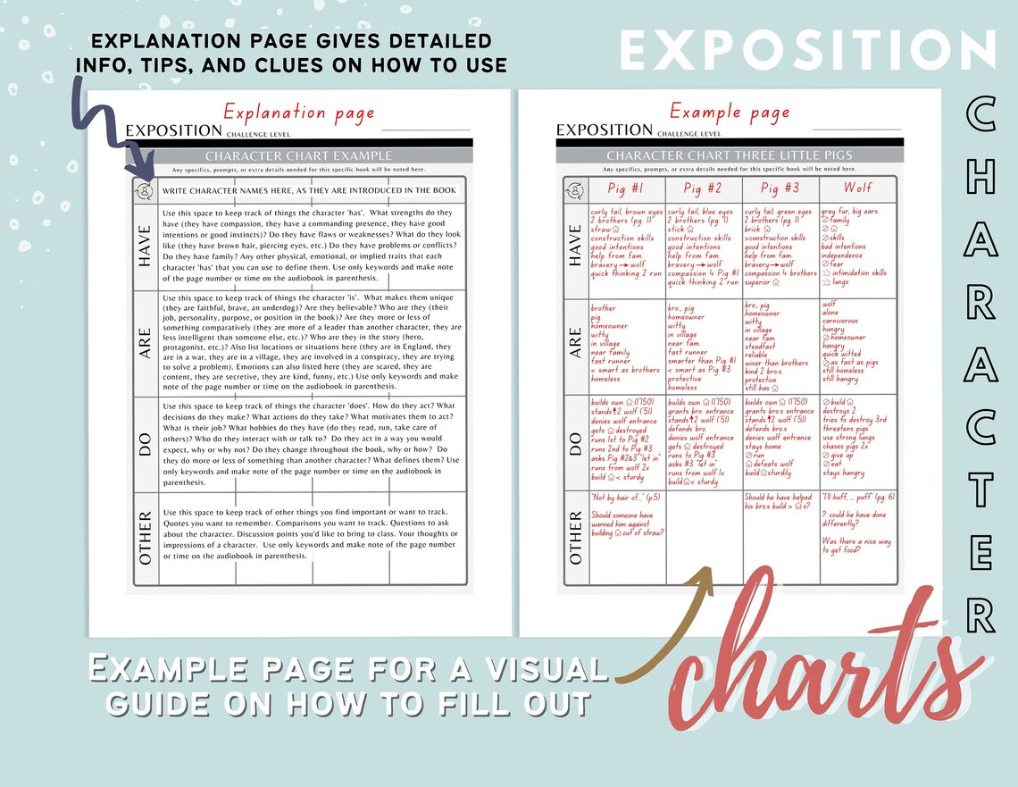 CC Challenge A Character Charts for Exposition in Classical ...