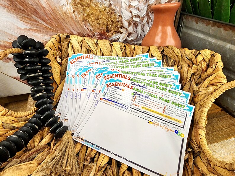 CC Essentials Analytical Task Sheet 6 Inch Sticker Classical - Etsy