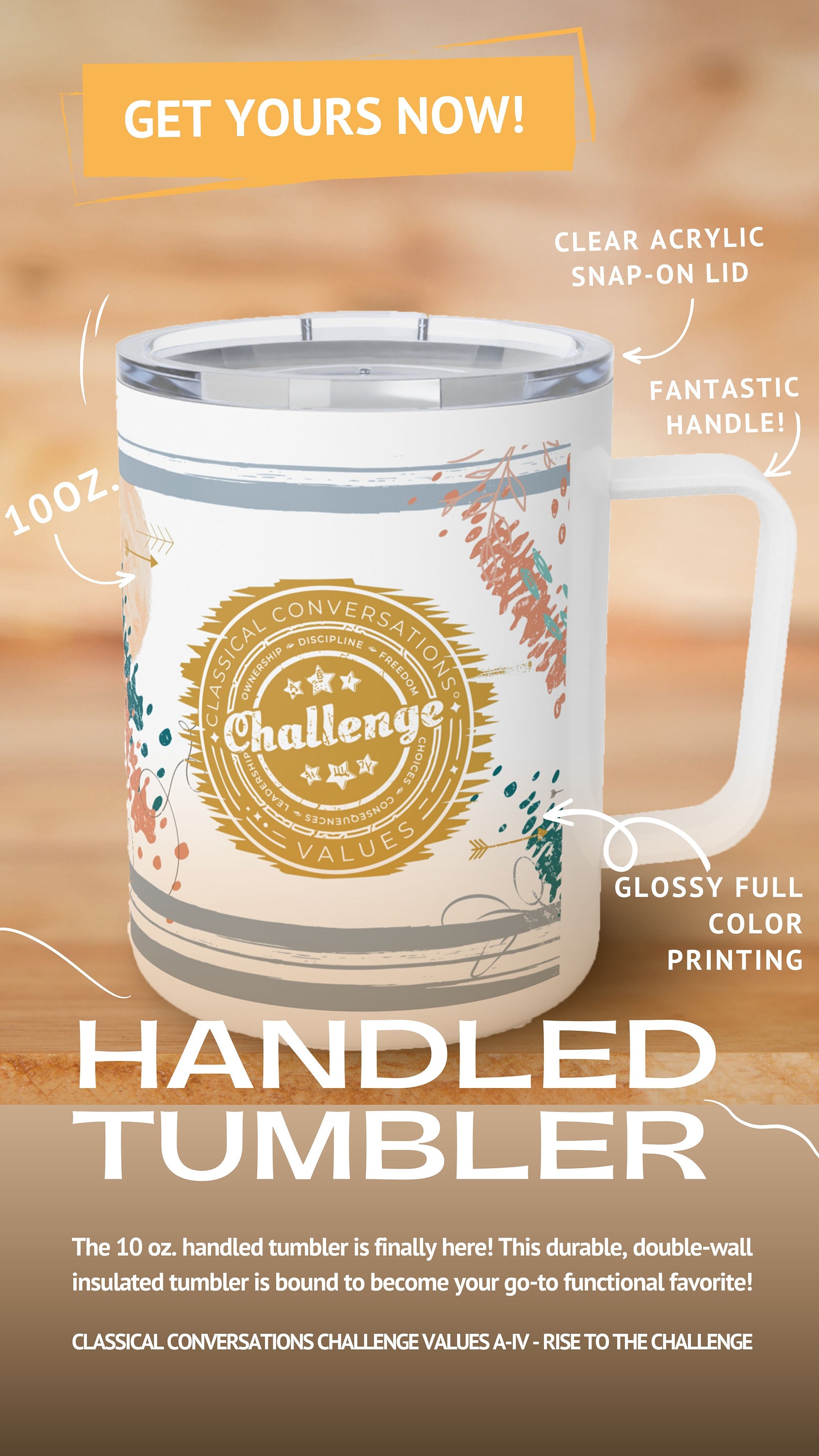 NEW!!! CC Challenge Values With Rise to the Challenge Insulated Coffee ...