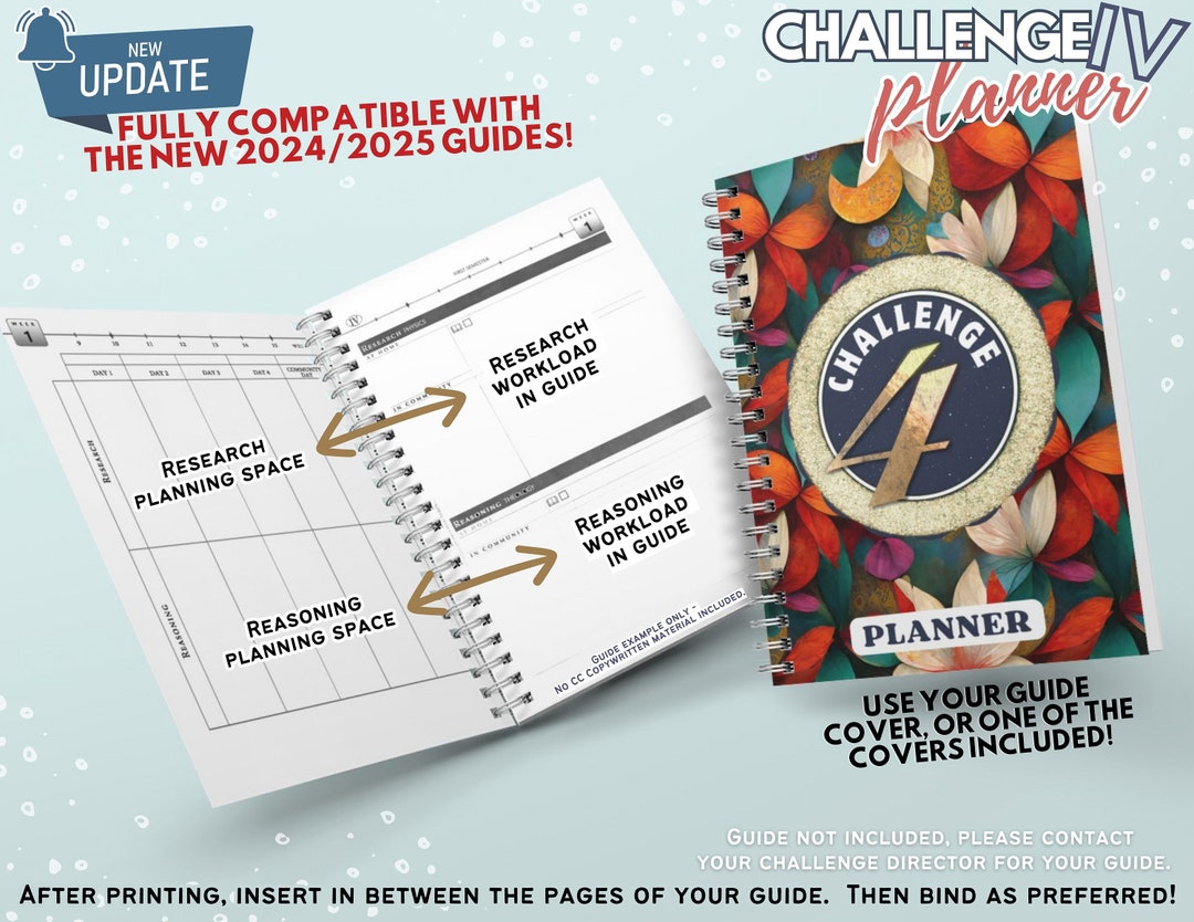 24/25 Challenge 4 Student Planner, Classical Conversations Challenge 4 ...