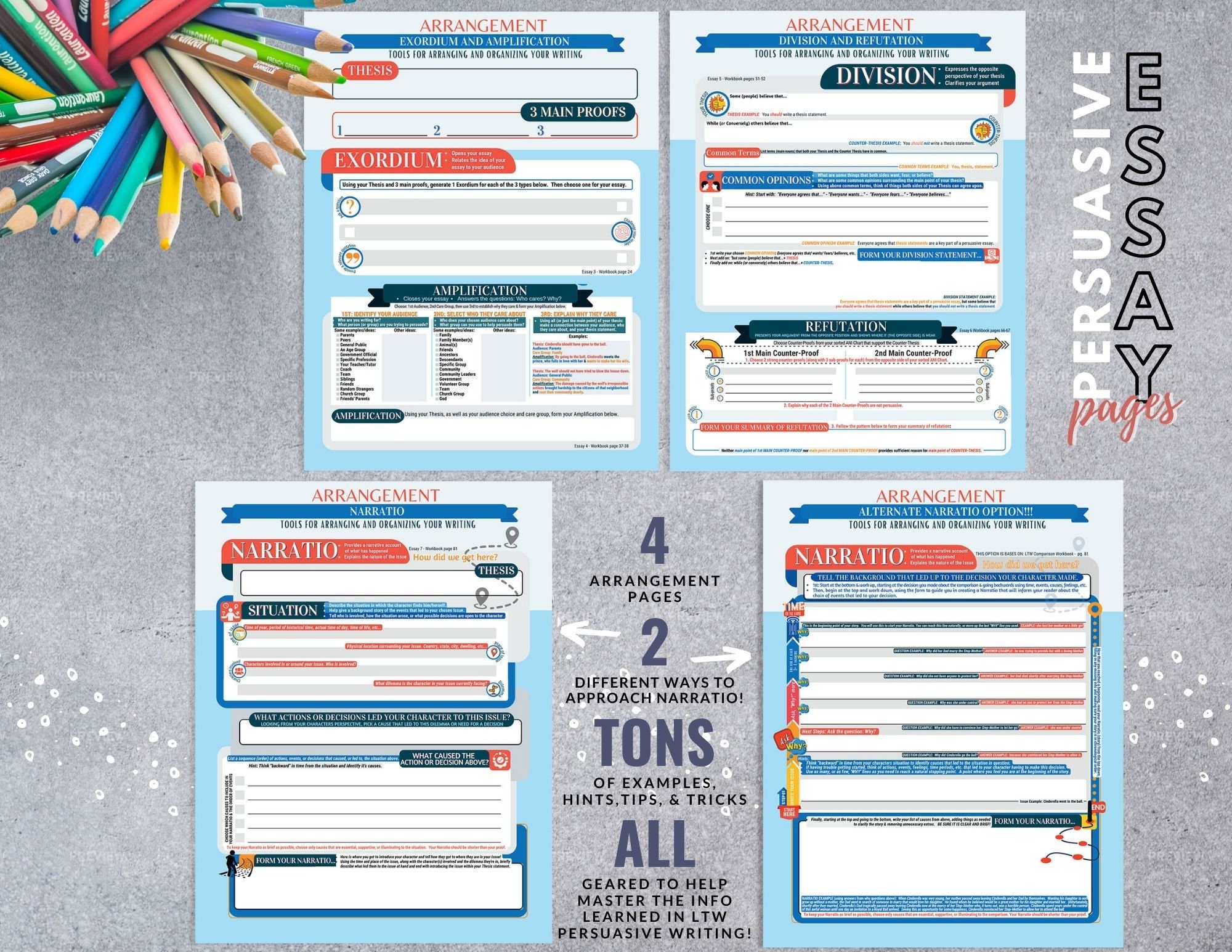 LTW Persuasive Essay Worksheets for Lost Tools of Writing - Etsy Australia