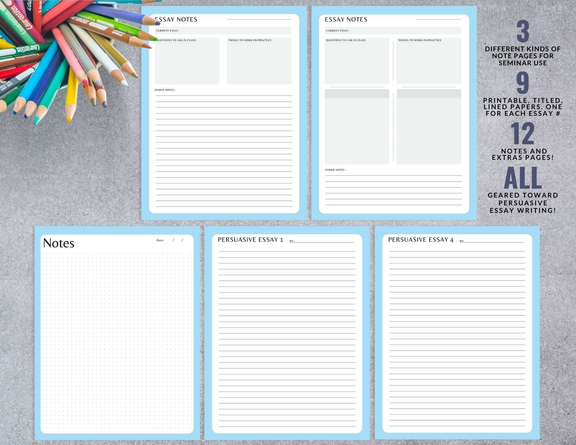 LTW Persuasive Essay Worksheets for Lost Tools of Writing - Etsy Australia