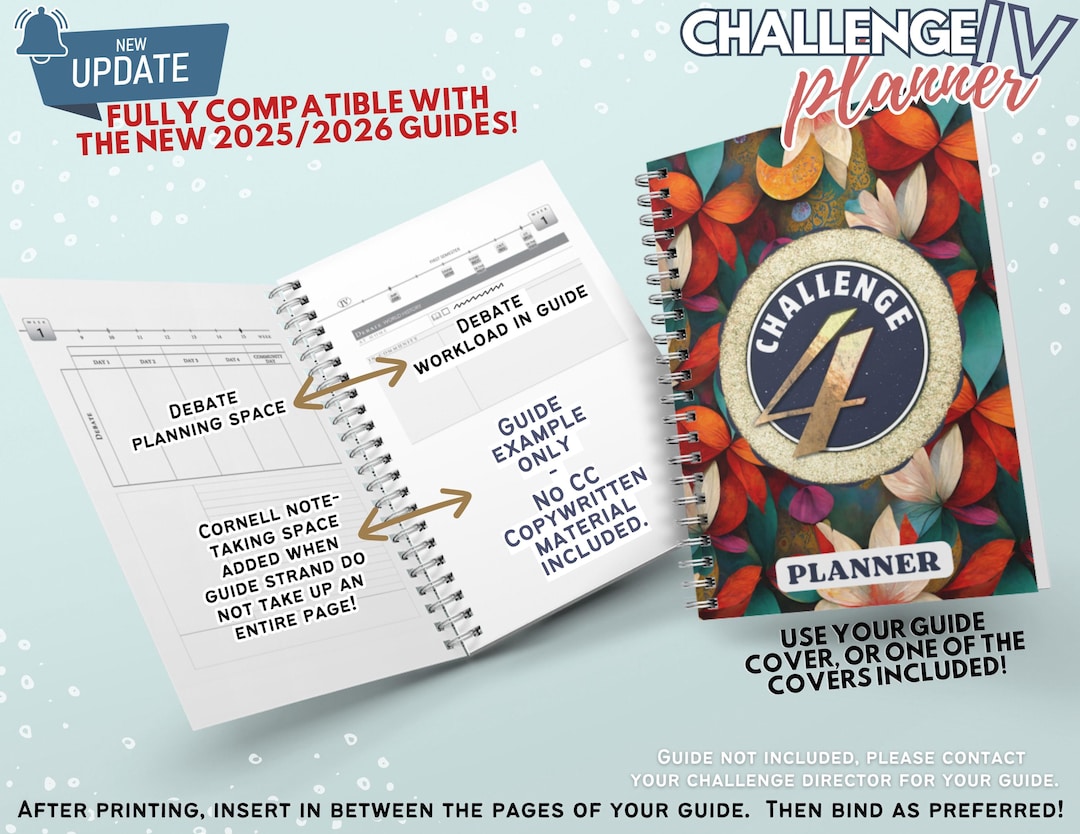 25/26 Classical Conversations Challenge 4 Student Planner (digital ...