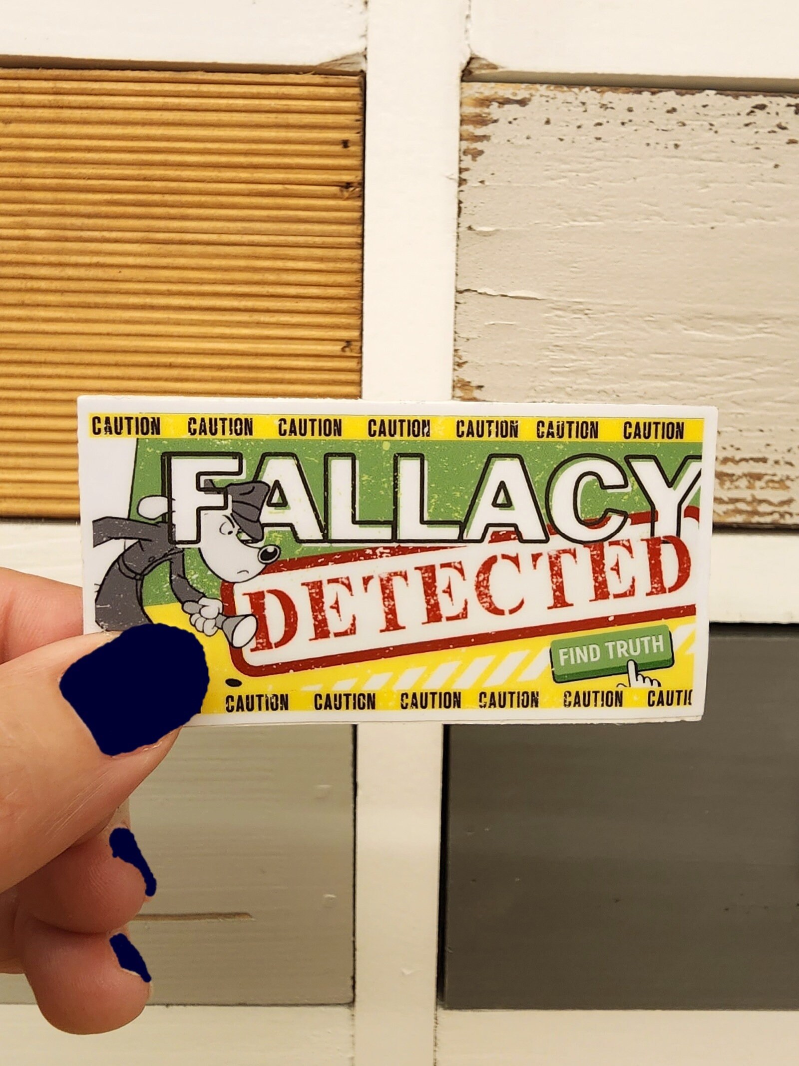 CC Ch A fallacy Detected 3 Inch Sticker Challenge A Fallacy Detective ...