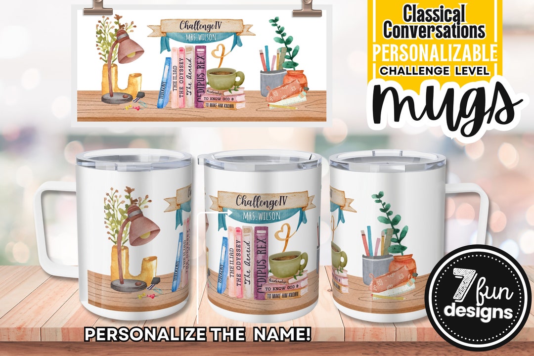 Custom Challenge 4 Mug Gift, Custom CC Mom Mug, Personalized CC Mug, Classical Conversations ...