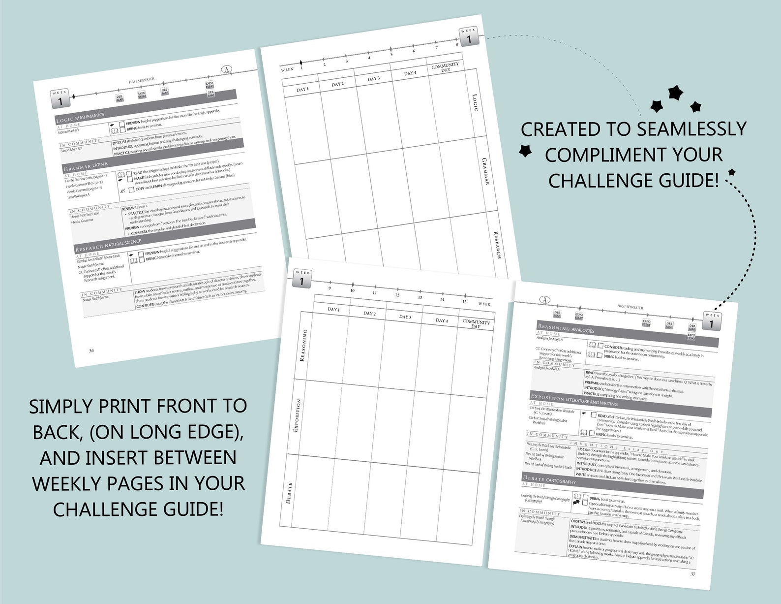 Classical Conversations Challenge A Planner for CC Ch A | Etsy