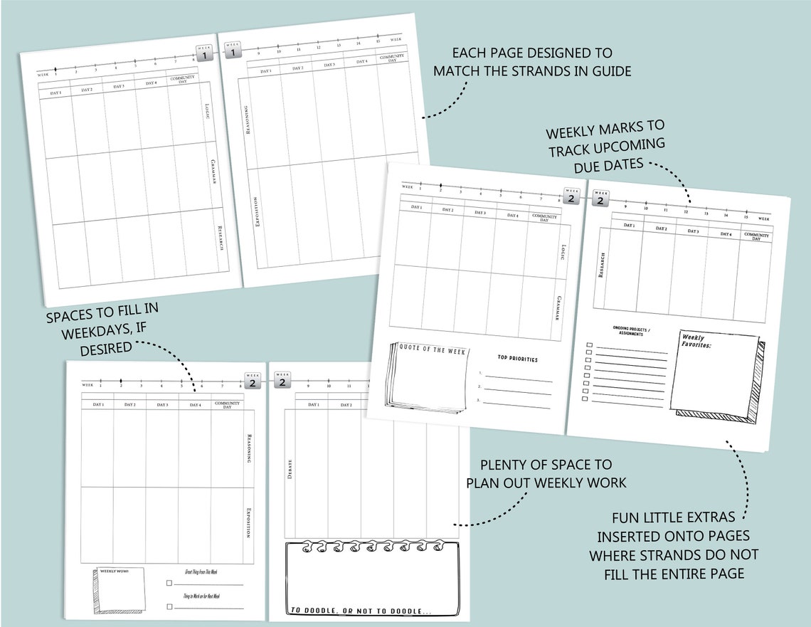 Classical Conversations Challenge 1 Planner for CC Ch 1 | Etsy