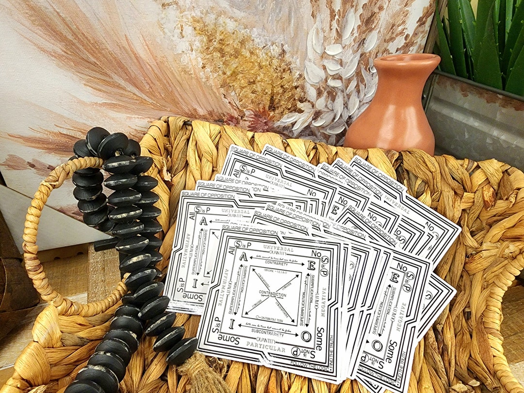 Square of Opposition Sticker Classical Conversations Logic 4x4 CC Ch B ...