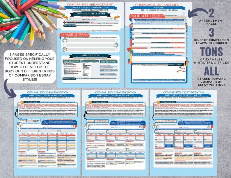 Ch 1: LTW Comparison Essay Worksheets for CC Challenge 1 Lost - Etsy