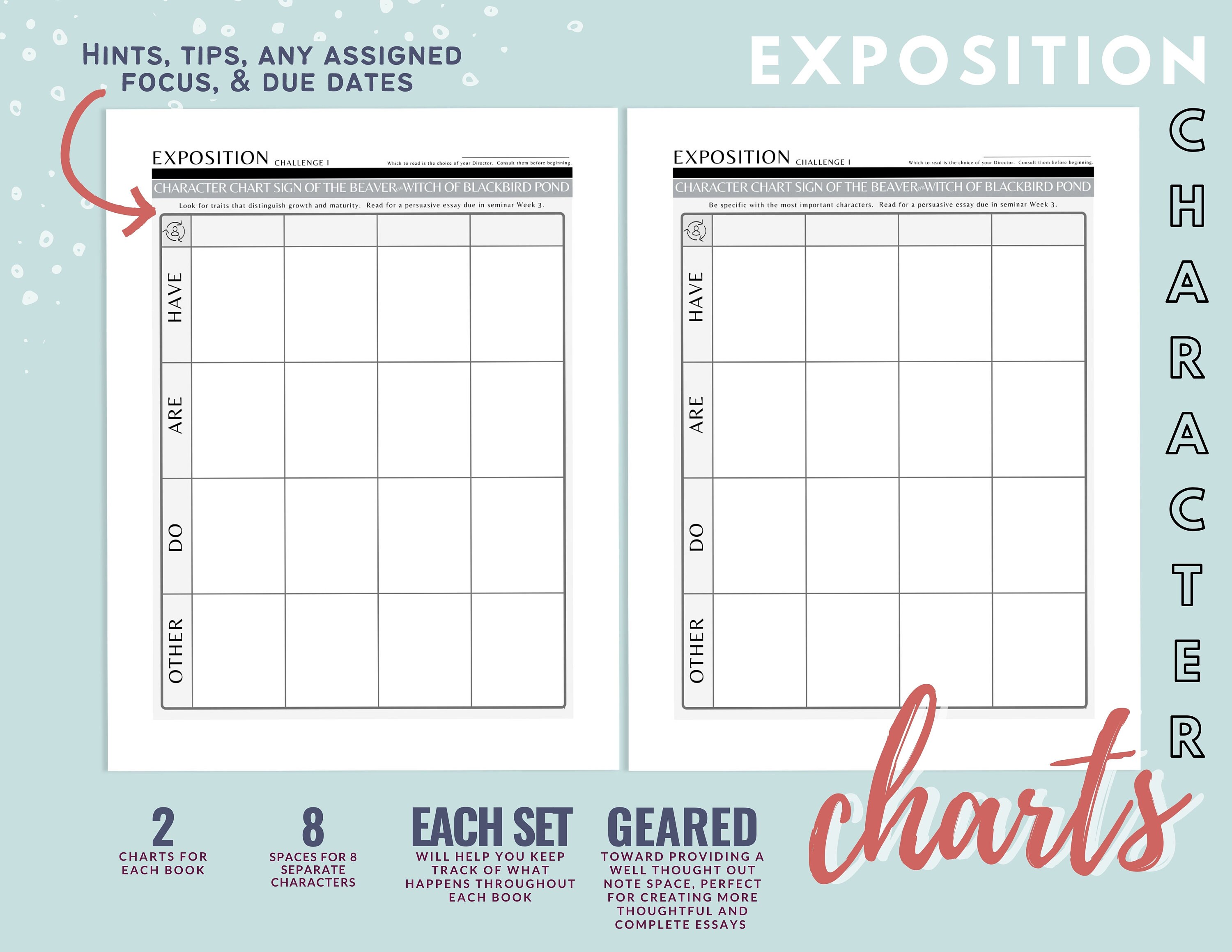 CC Challenge 1 Character Charts for Exposition in Classical ...