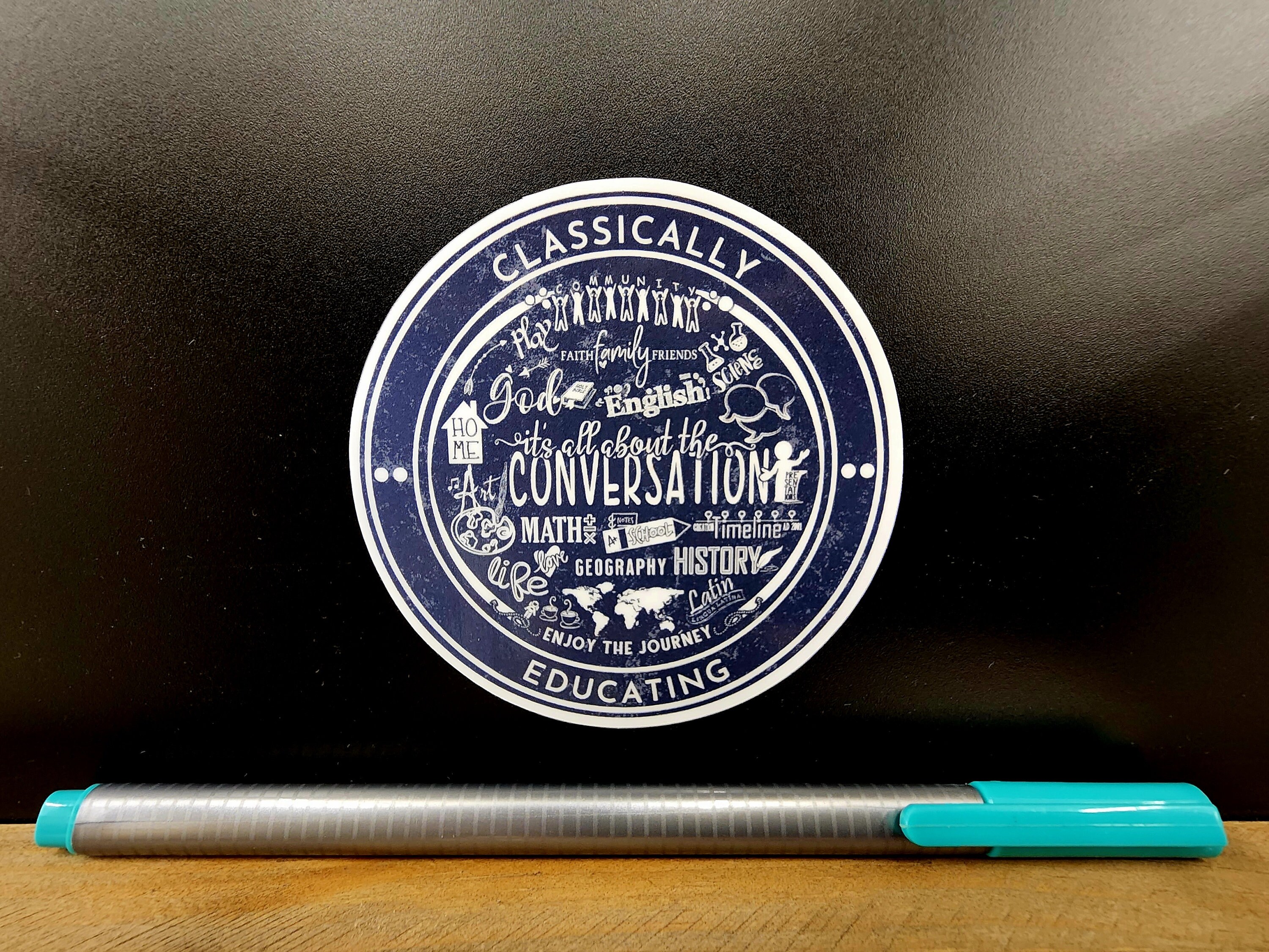 All About the Conversation 3x3 Round Vinyl Sticker - Etsy