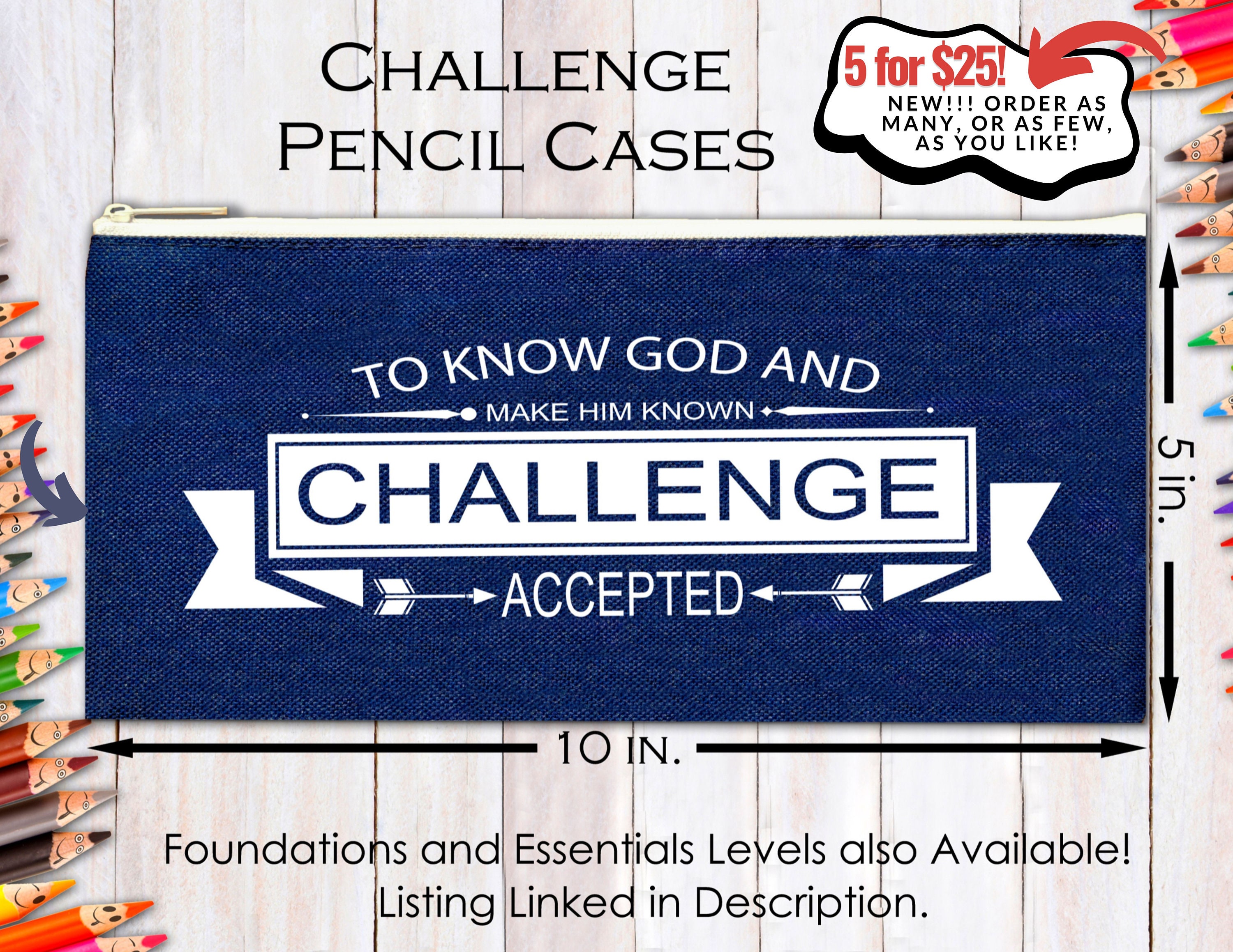 Challenge Accepted 5 for 25 Pencil Case Challenge Classical ...