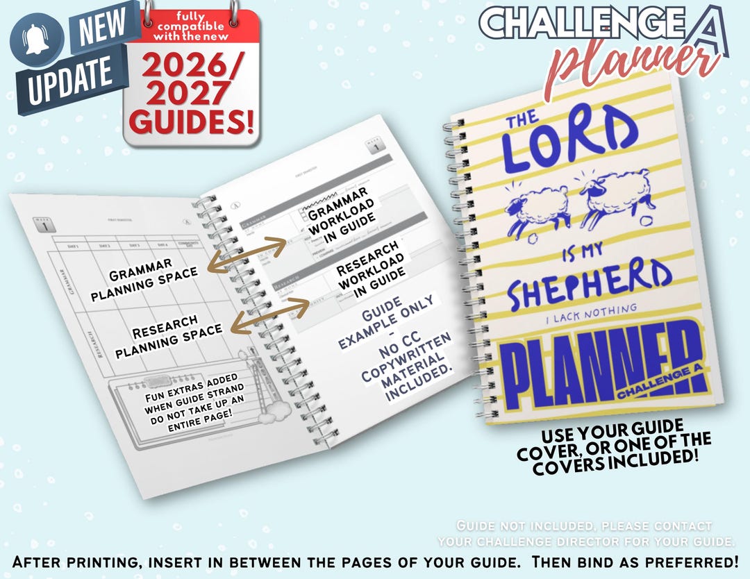 26/27 CC Challenge A Student Planner: Classical Conversations (digital ...