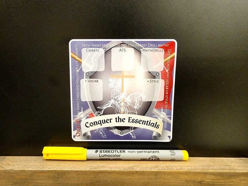 CC Essentials 4x4 Weekly Checklist Sticker for Classical - Etsy