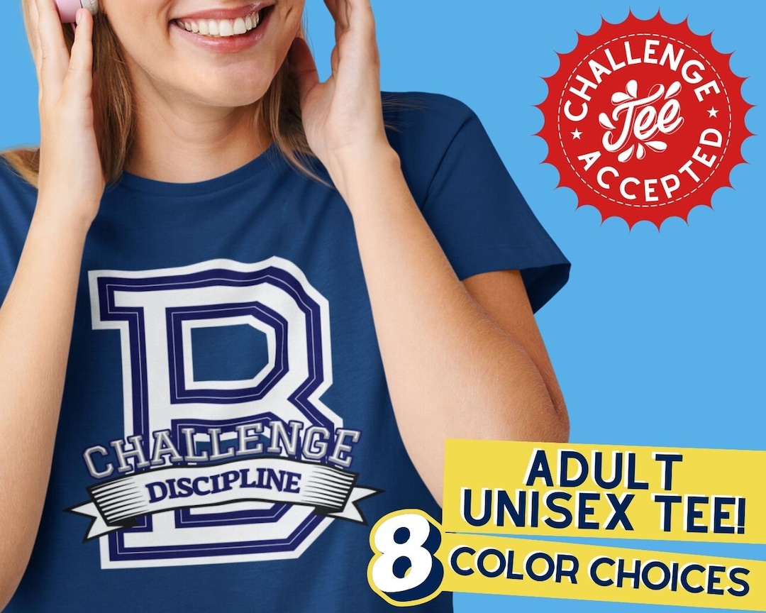 CC Challenge B Values Discipline Unisex Cotton Tshirt, Classical ...