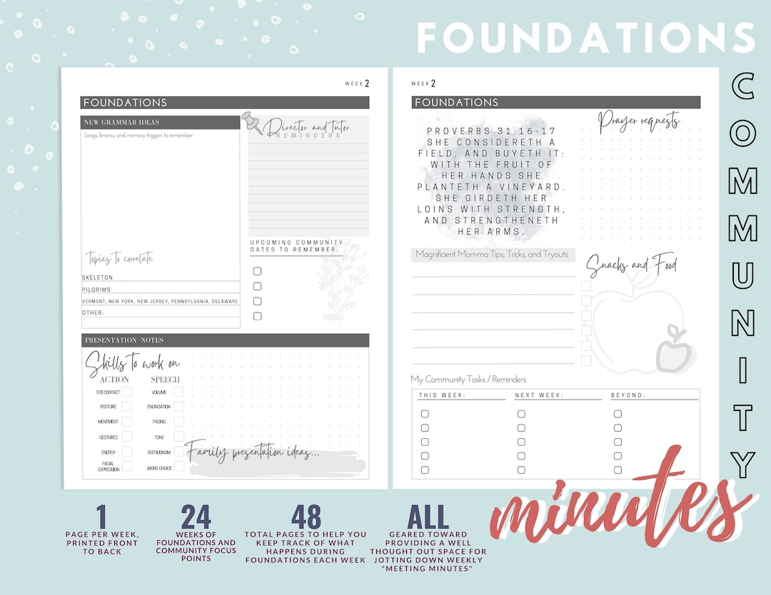 22/23 Cycle 3 Foundations Planner Community Minutes Classical ...