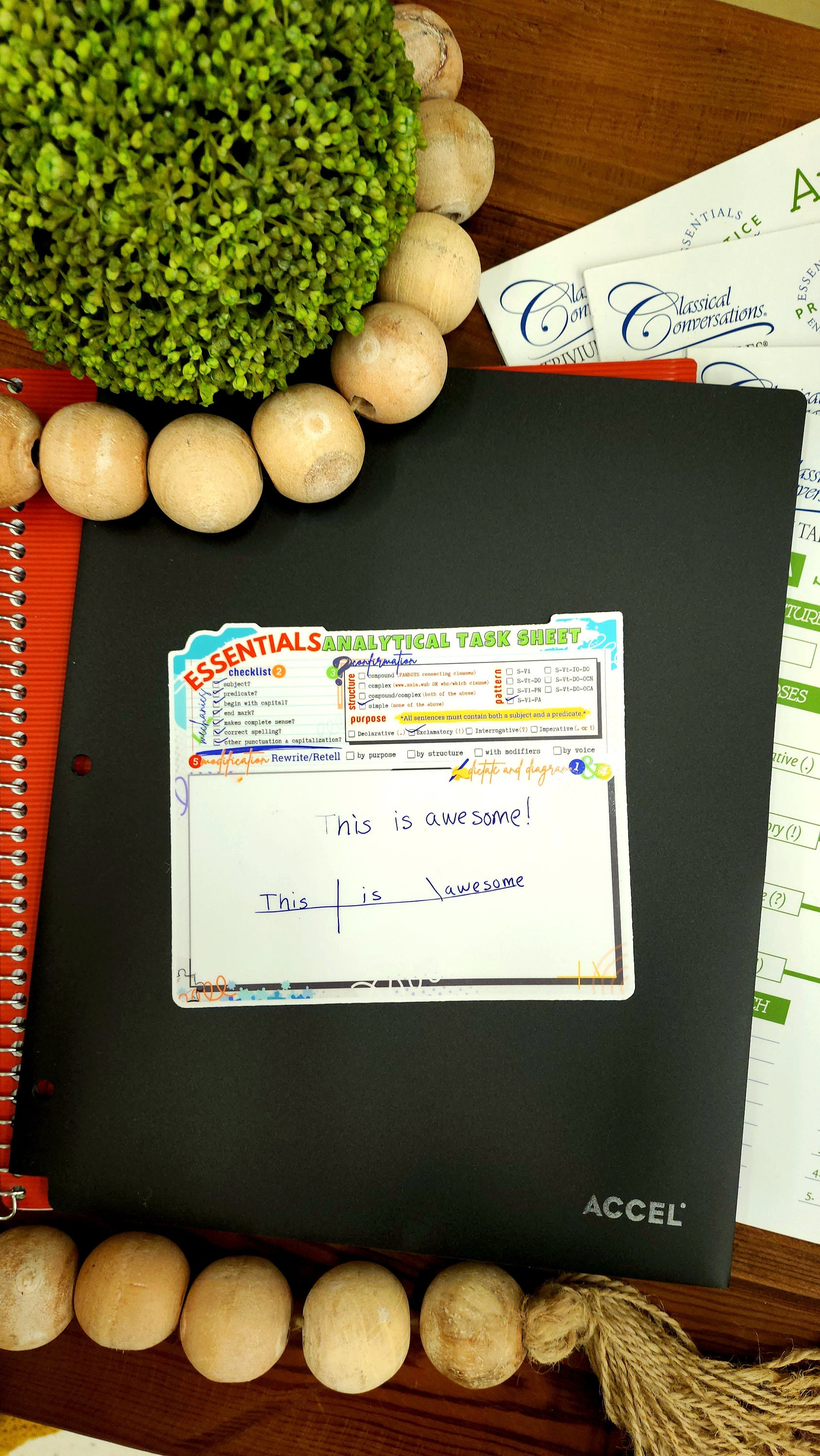 CC Essentials Analytical Task Sheet 6 Inch Sticker Classical ...