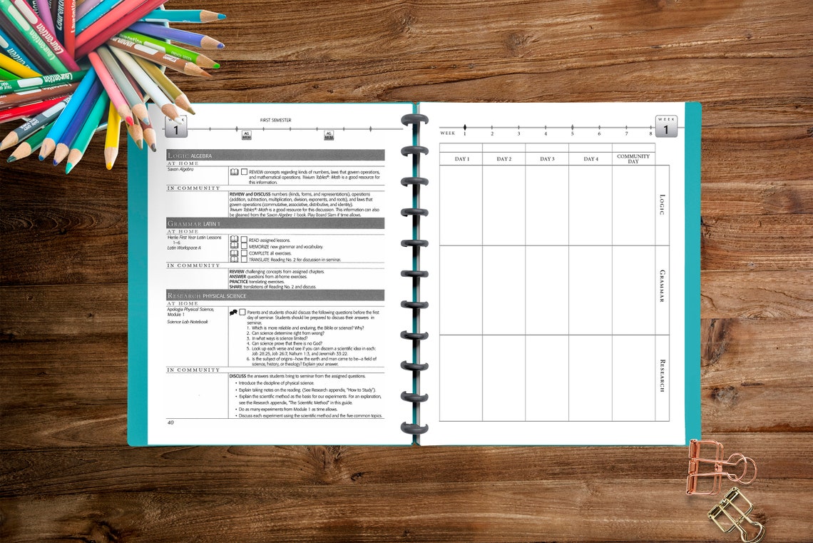 Classical Conversations Challenge 1 Planner for CC Ch 1 | Etsy