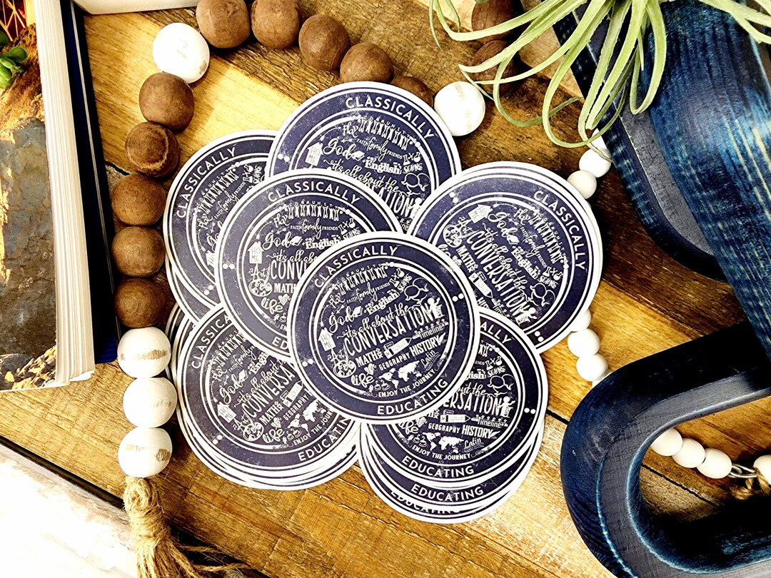 All About the Conversation 3"x3" Round Vinyl Sticker - Etsy