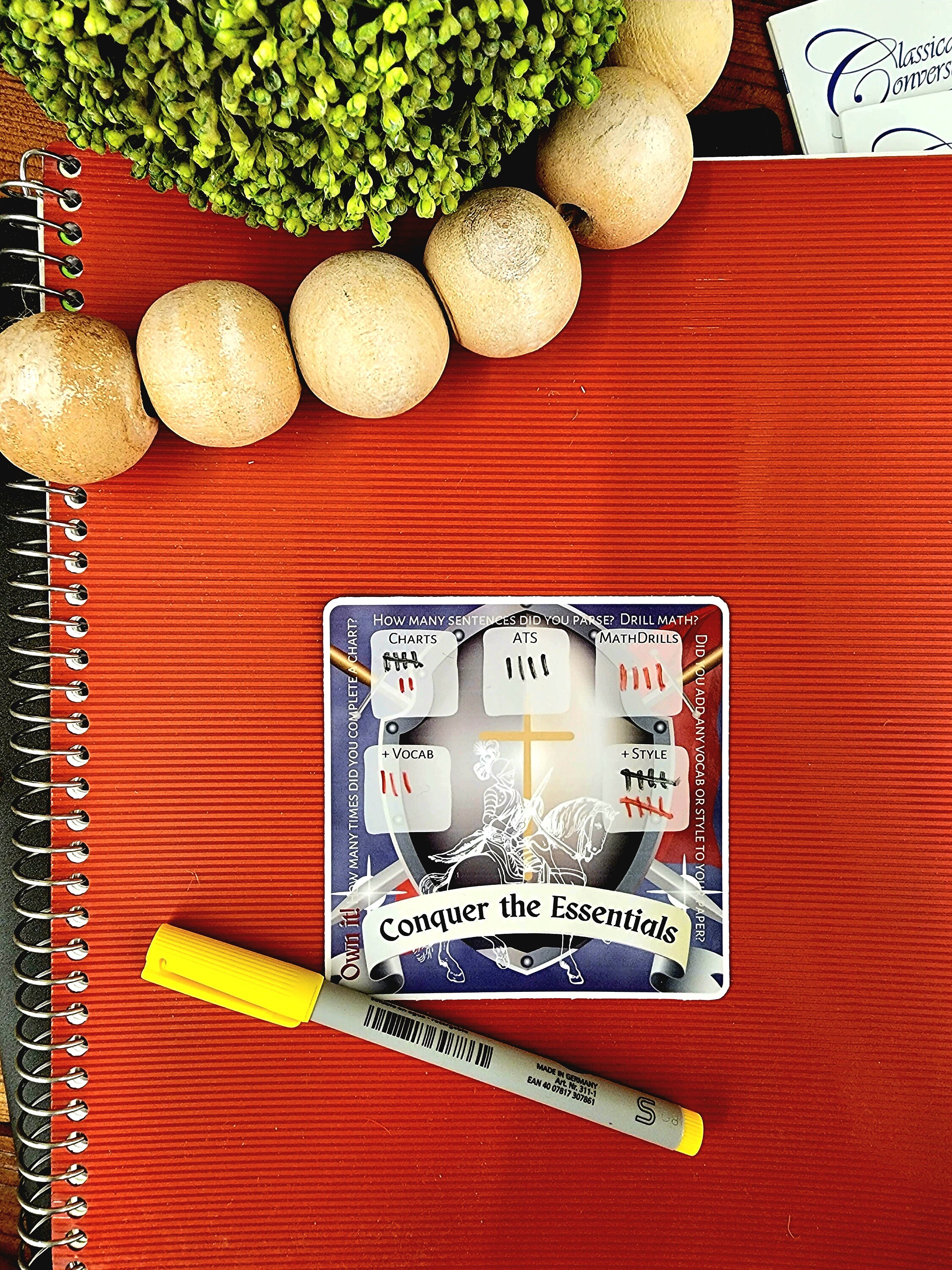 Classical Conversations Essentials Cycle 2 Chart Tracker Dry Erase ...