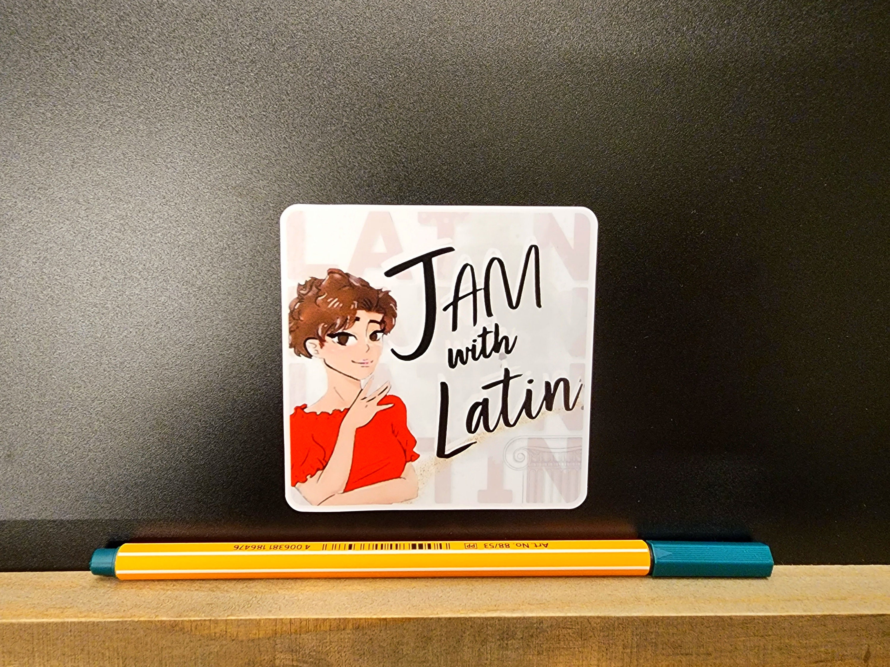 Jam With Latin 3x3 Durable Vinyl Sticker - Etsy