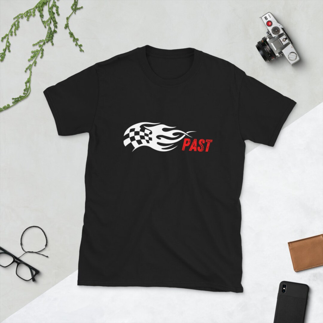 Checkered Past Tee, Racing Shirt, Puns, Car Racing Shirt, Car Mechanic ...