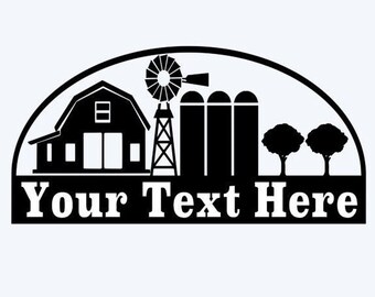 Farm Name or Logo Decal - Etsy