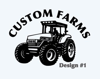 Custom Tractor Decal - Etsy