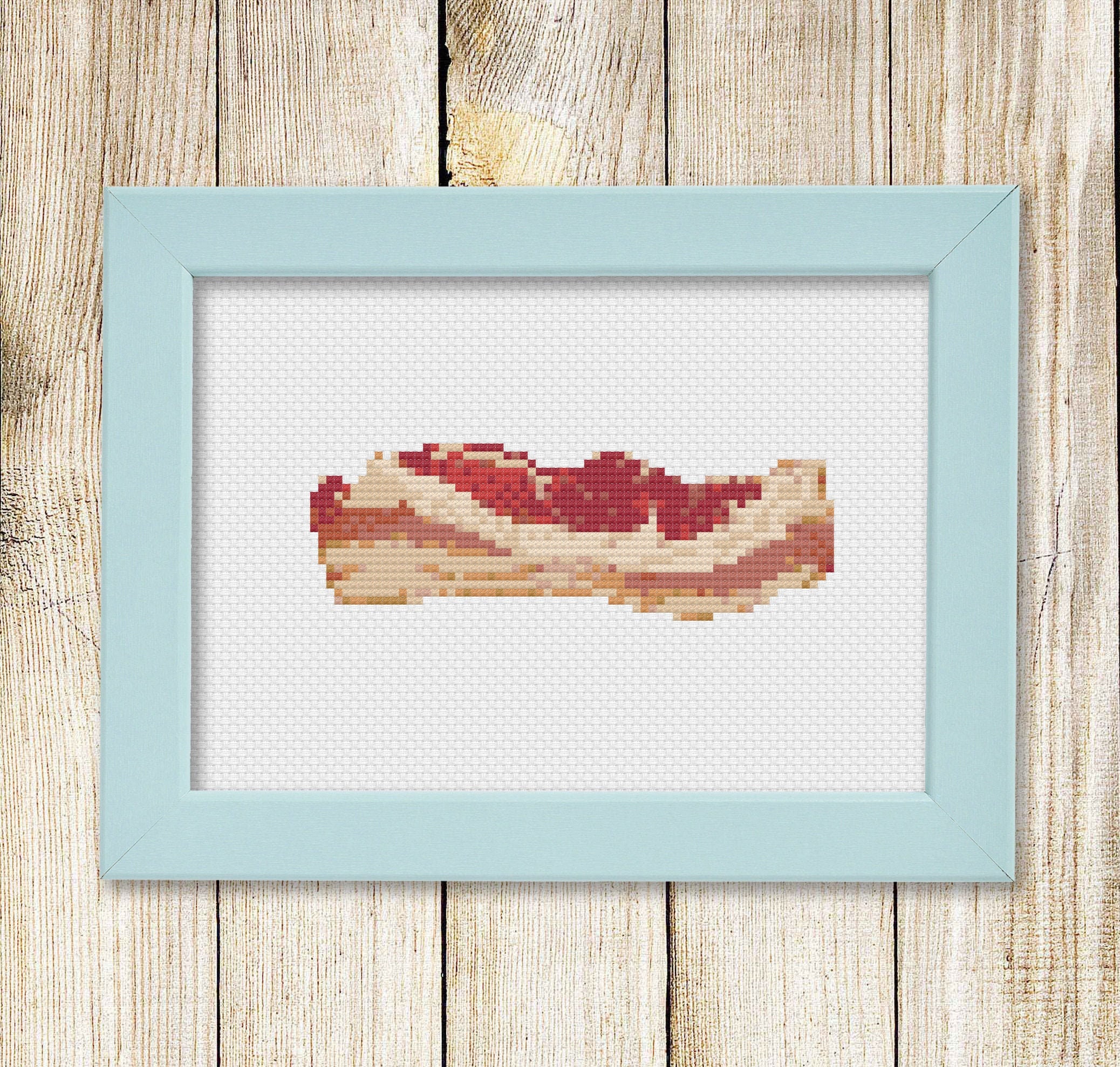 Raw Bacon Cross Stitch Pattern - Etsy