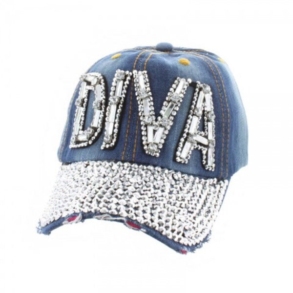 Rhinestone Cap - Etsy