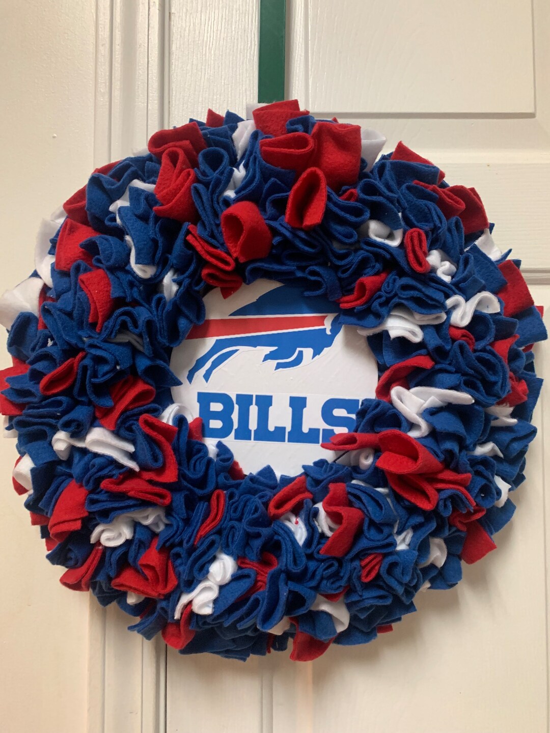 Buffalo Bills Fleece Wreath - Etsy