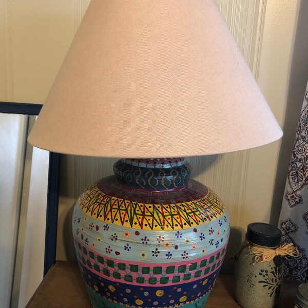 Hand Painted Lamps - Etsy