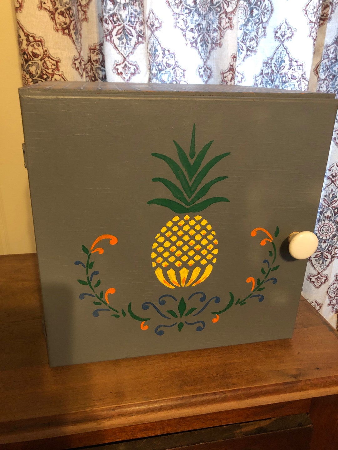 Hand Painted Storage Box - Etsy