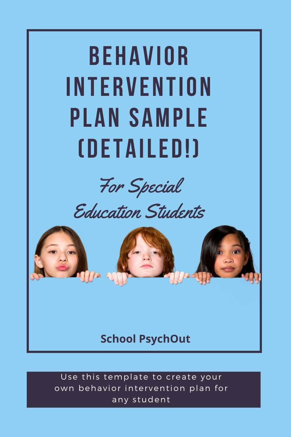 Sample Behavior Intervention Plan - Etsy