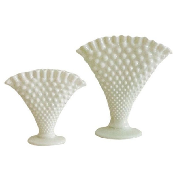 Hobnail Fan Vase - Etsy