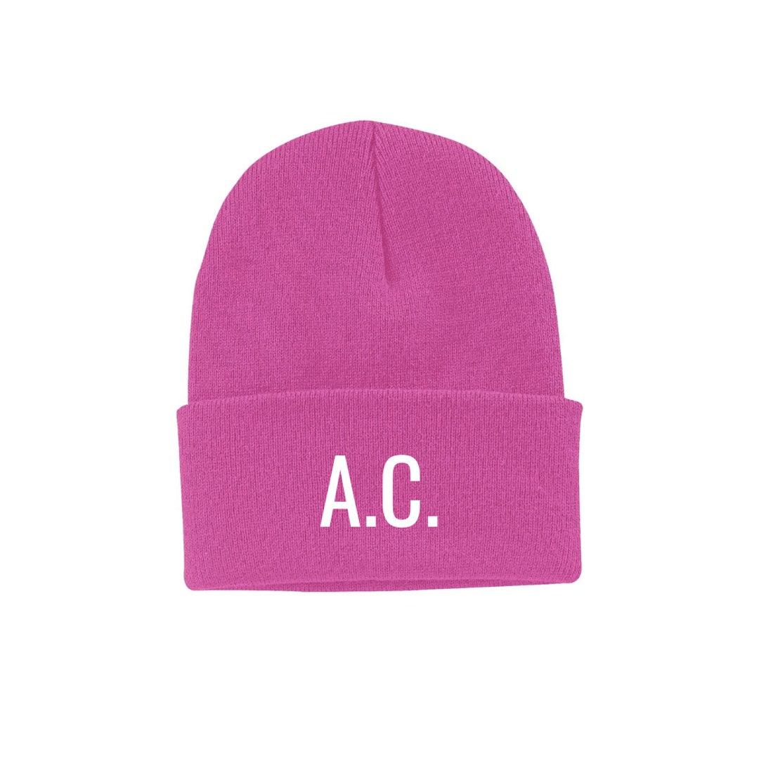 Personalized Initial Name Text Toque Cuff Toque Embroidered Embroidered ...