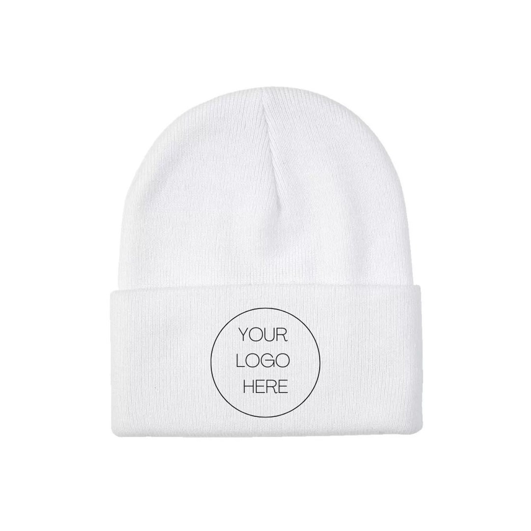 Personalized Logo Text With Circle Toque Cuff Toque Embroidered ...