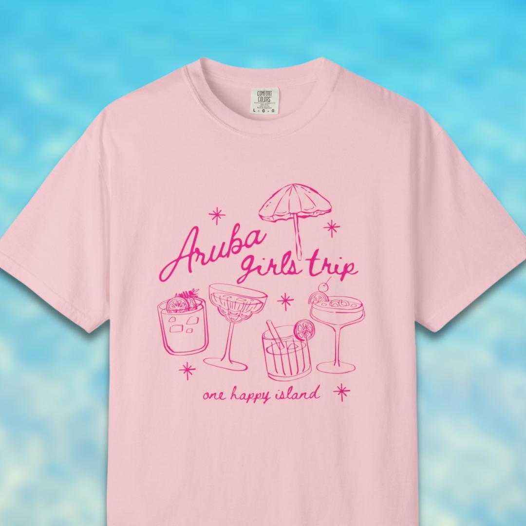 Aruba Girls Trip T-shirt | One Happy Island Vacation Souvenir - Etsy