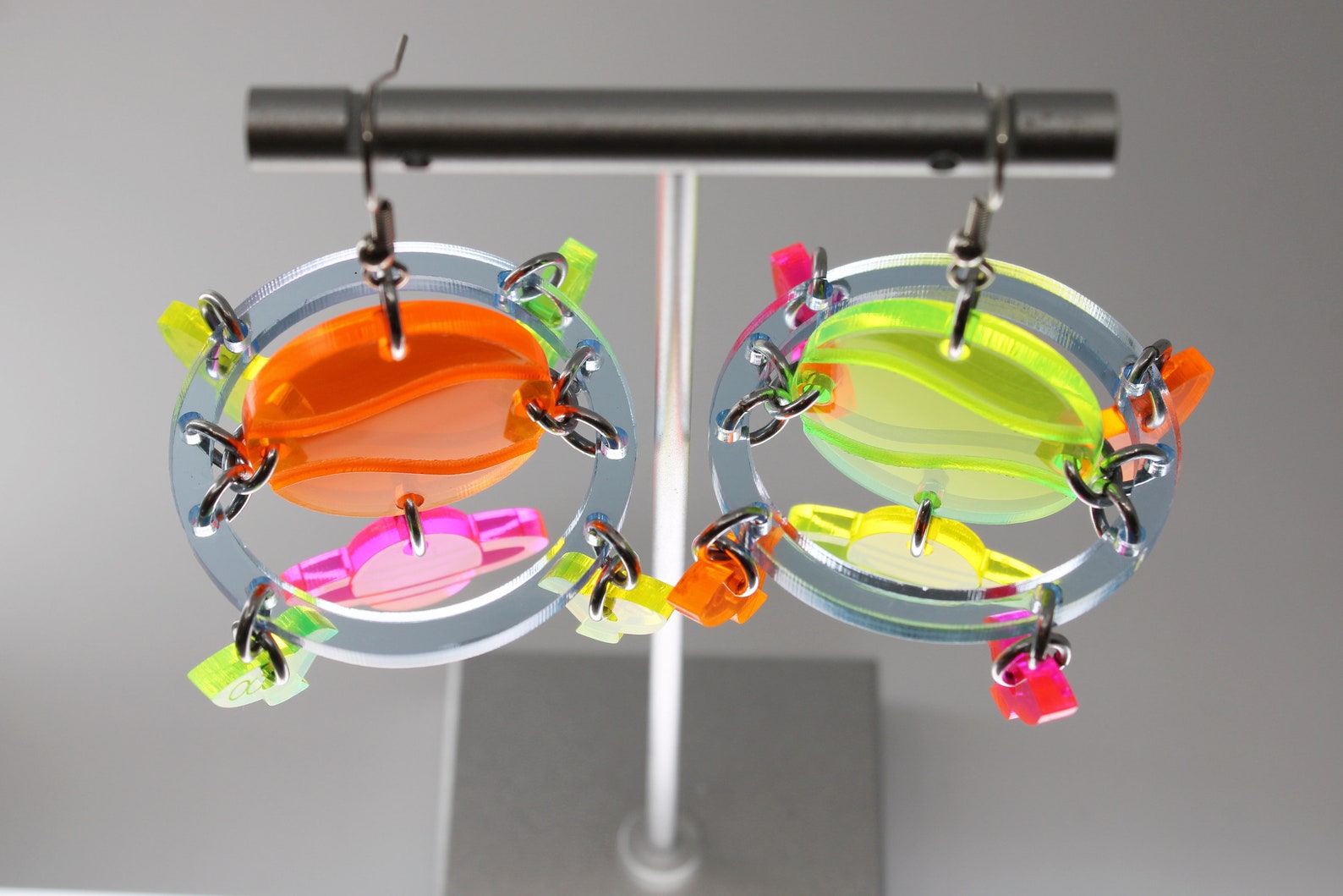 3D Earrings // Planet Earrings // Space Earrings // Rocket | Etsy