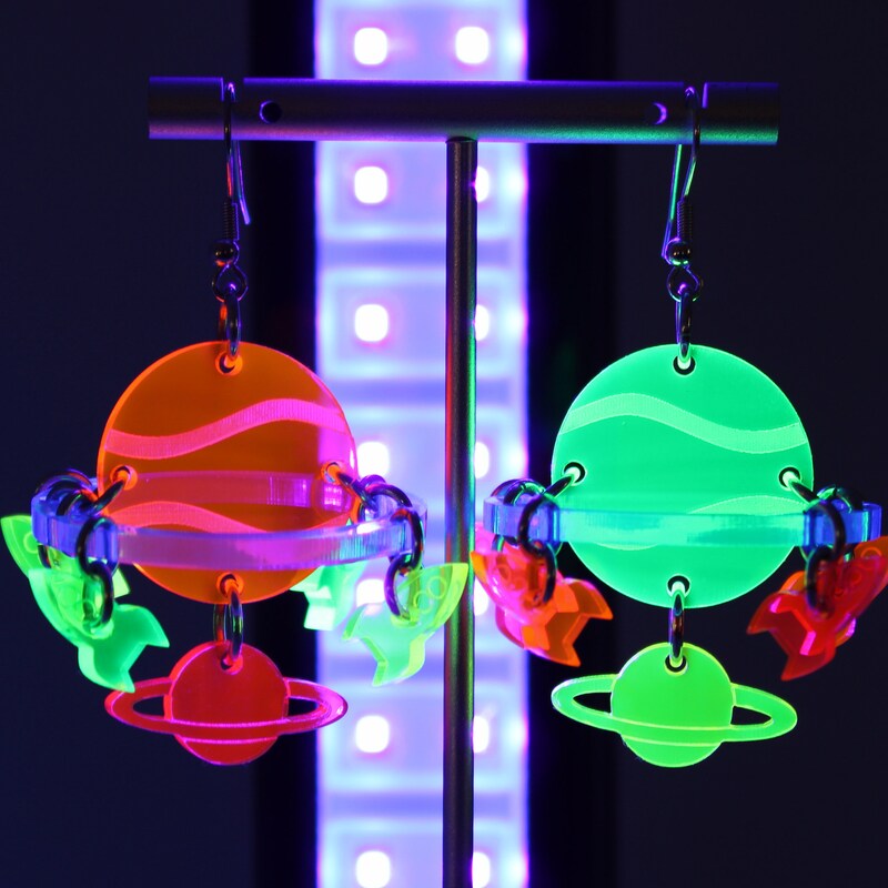 Space Earrings - Etsy