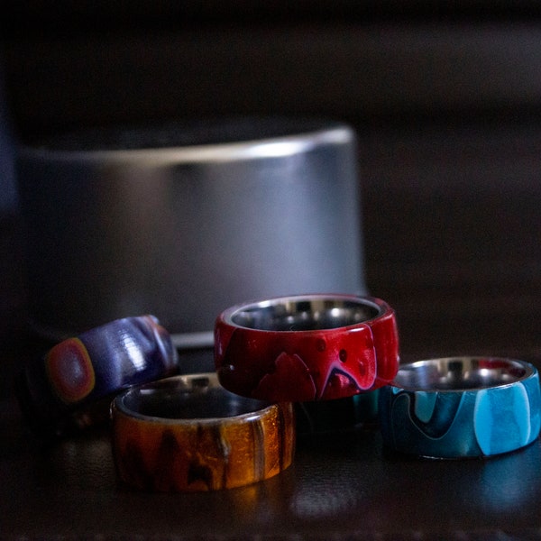 Acrylic Rings - Etsy