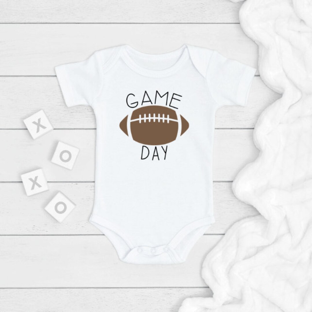 Game Day Football ONESIE®, Football Baby Bodysuit, Newborn Baby Gift - Etsy