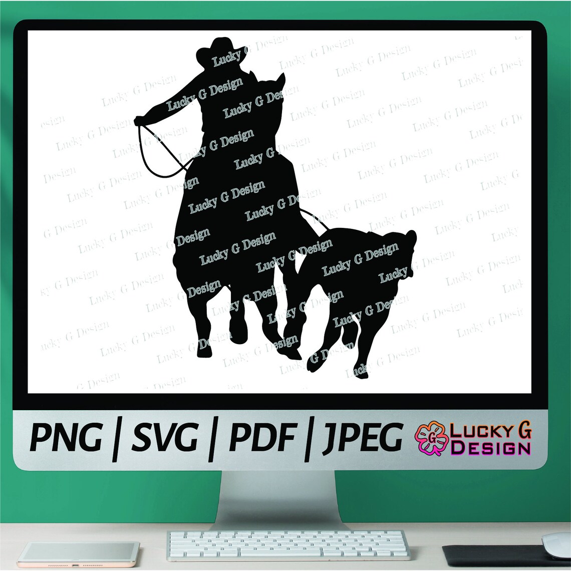 Breakaway Roper SVG, Western Horse, Roper, Ranch Riding, Cowboy ...