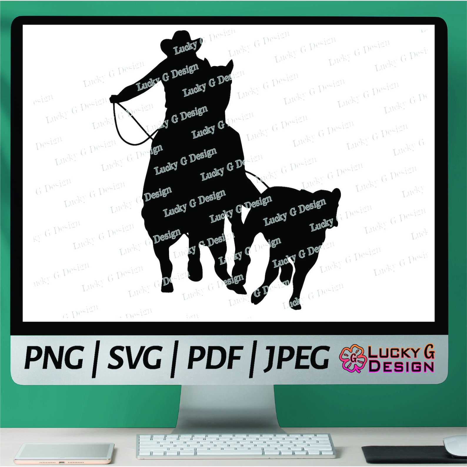 Breakaway Roper SVG, Western Horse, Roper, Ranch Riding, Cowboy ...