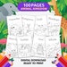 100 Animal Coloring Pages for Kids, Toddlers, Preschoolers Toddlers ...